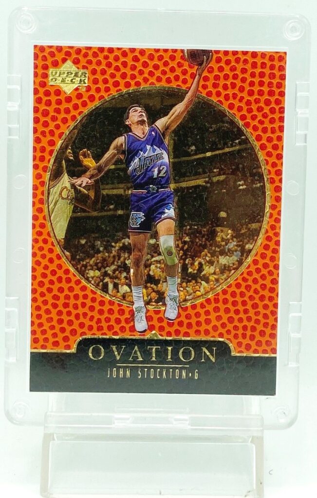 Vintage 1998 Upper Deck Ovation Gold Parallel John Stockton Card 66