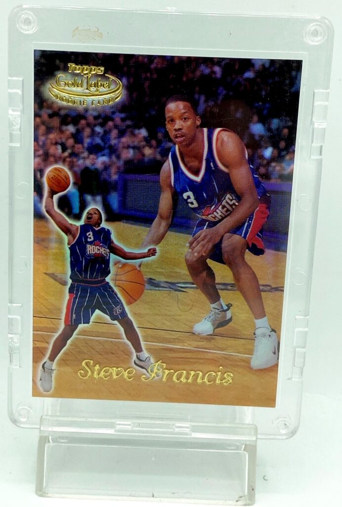 Vintage 1999 Topps Gold Label Rookie Card Steve Francis Refractor Card ...