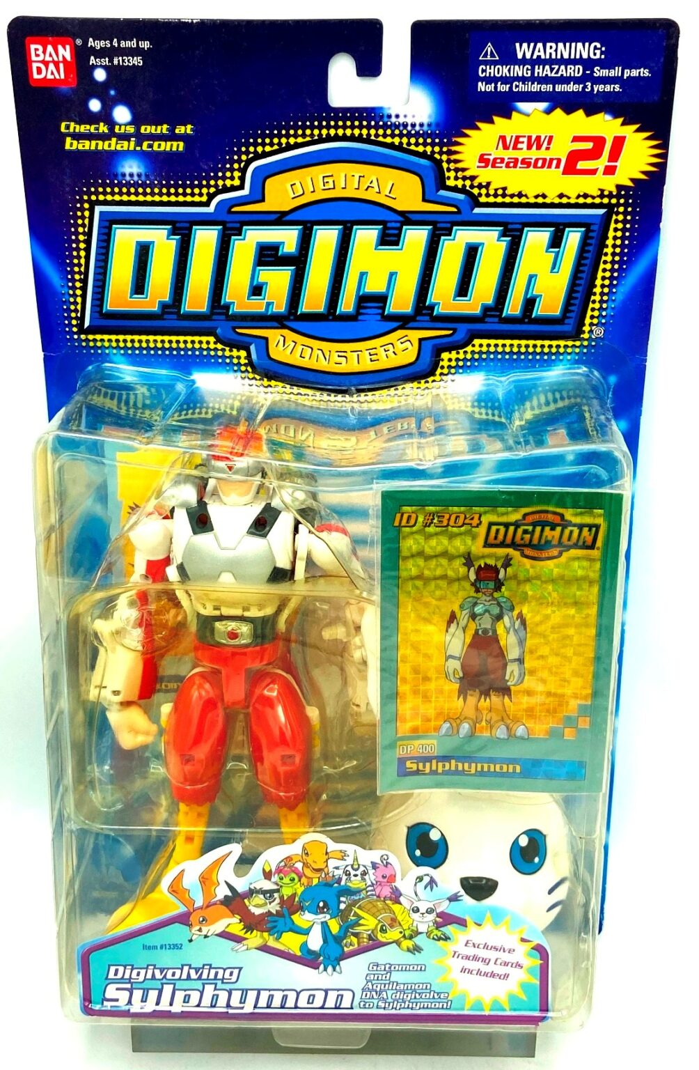 Vintage 2000 Digimon DM Digivolving Sylphymon ID #304 (DNA Digivolve To ...