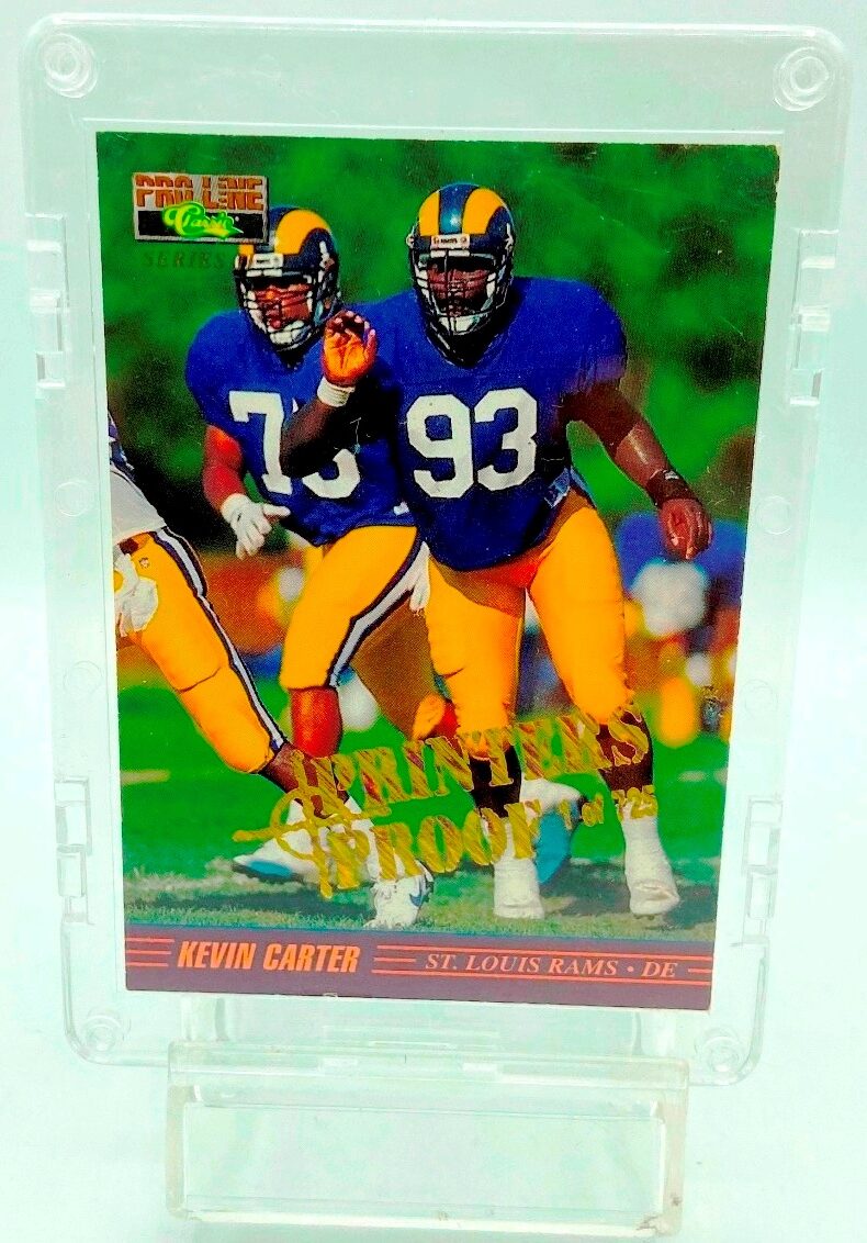 Vintage 1995 Classic Proline NFL Kevin Carter Printers Proof Rookie ...