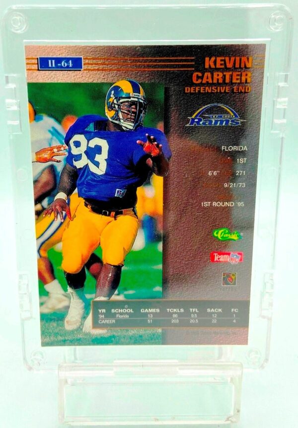 Vintage 1995 Classic Proline NFL Kevin Carter Printers Proof Rookie ...