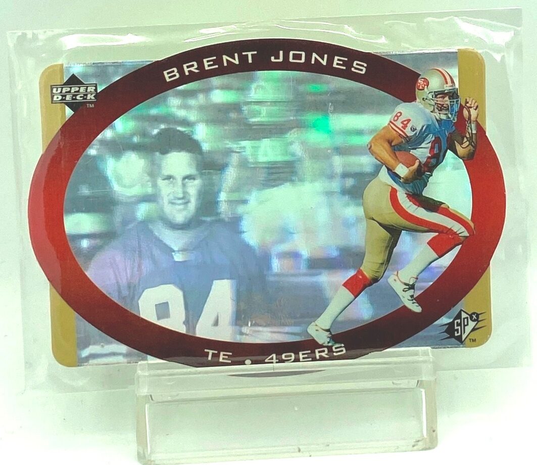 Vintage 1996 Upper Deck SPx NFL Holographic Collection Brent Jones Die ...