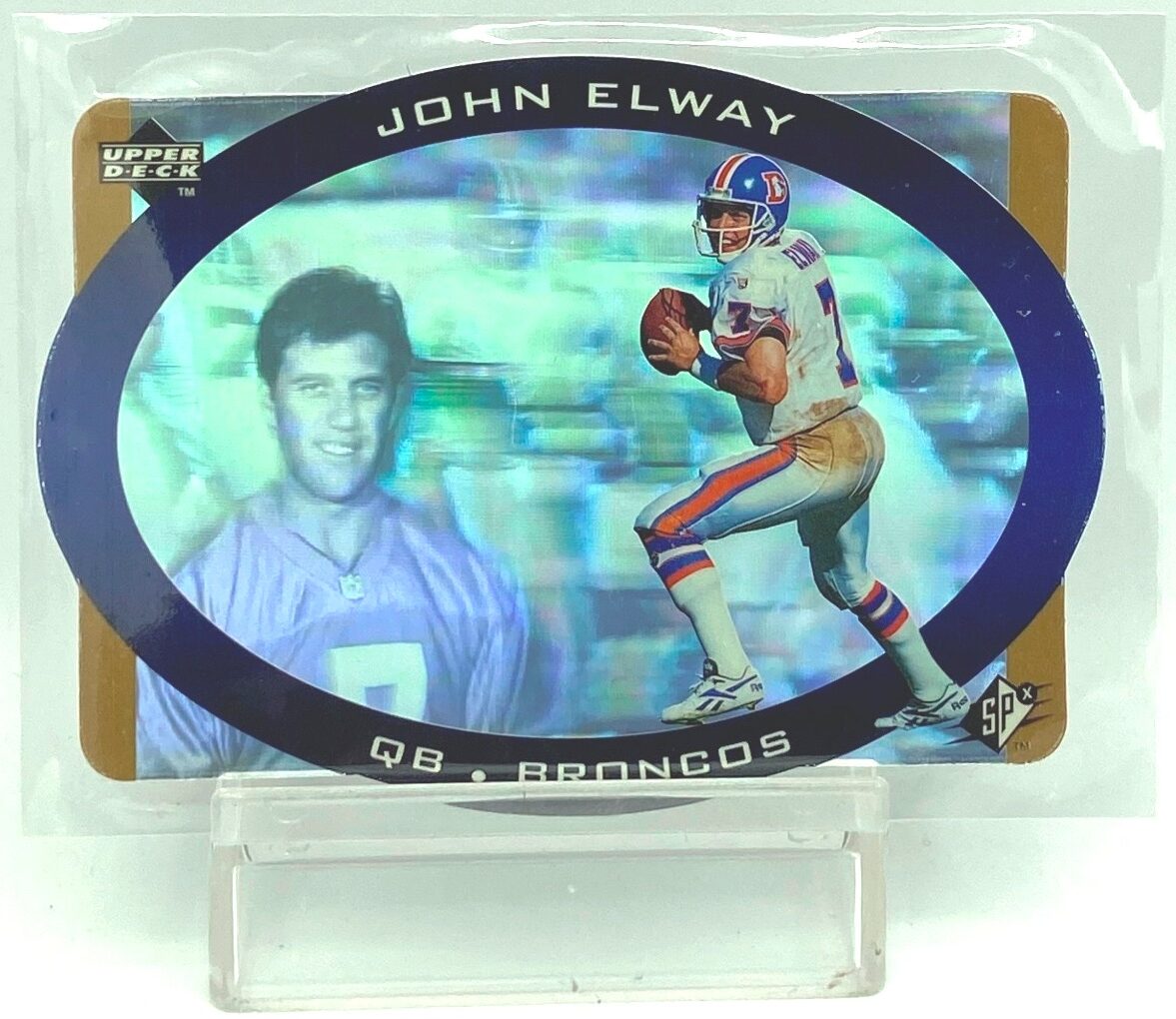 Vintage 1996 Upper Deck SPx NFL Holographic Collection John Elway Die ...