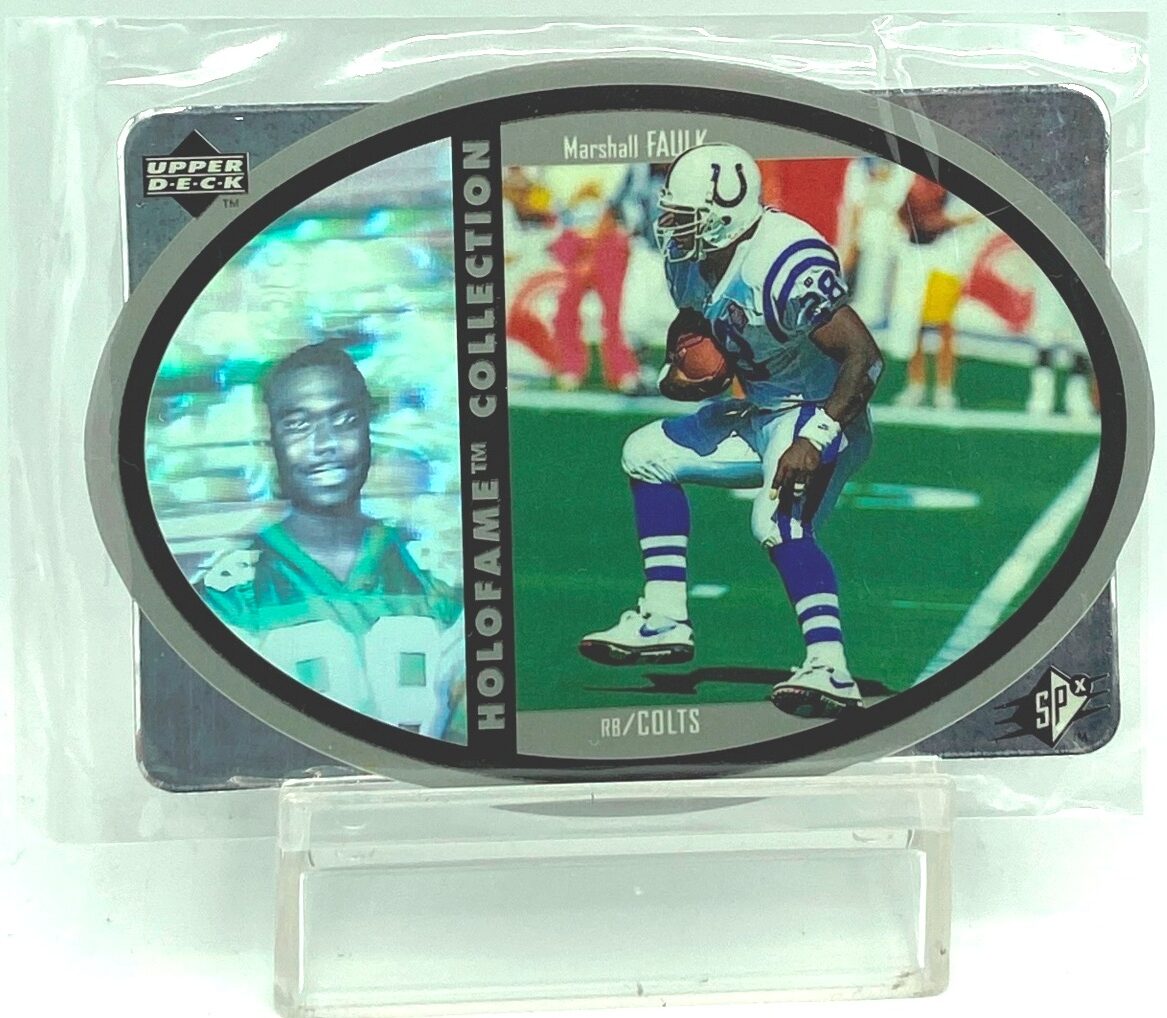 Vintage 1996 Upper Deck SPx NFL Holofame Collection Marshall Faulk Die ...