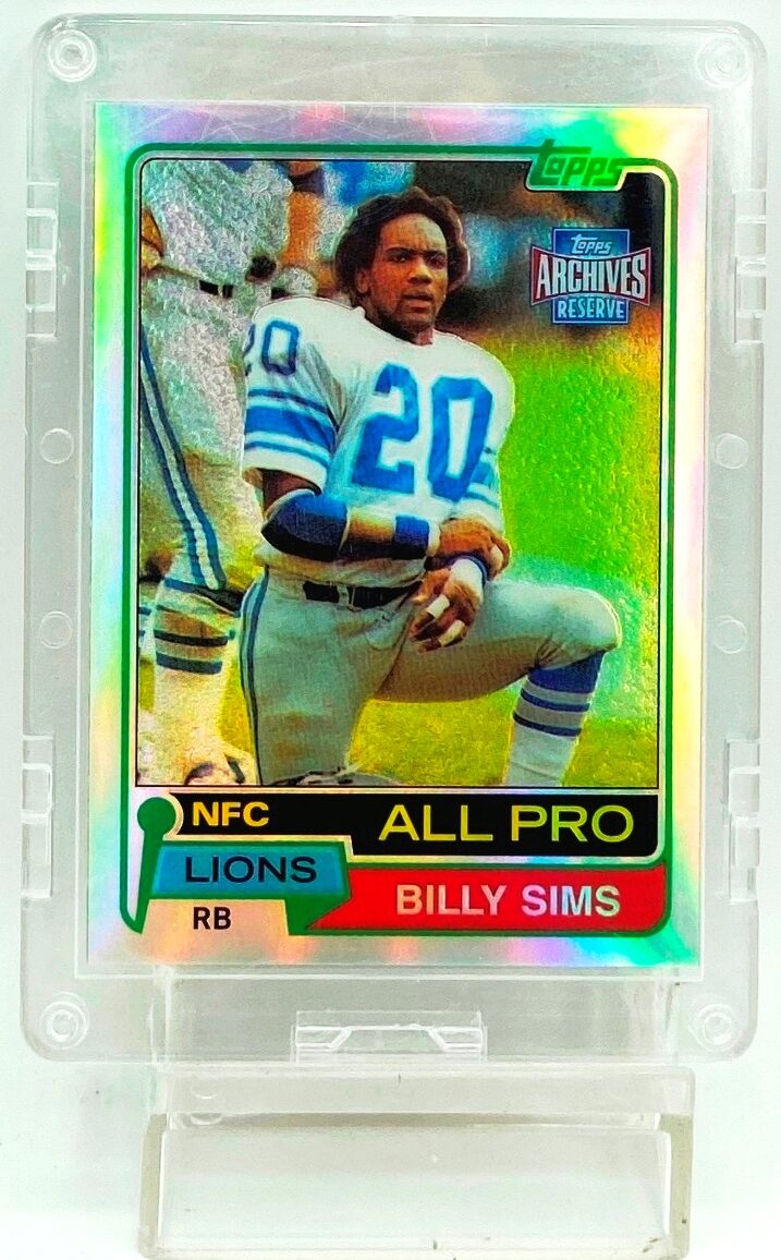 Vintage 2001 Topps Archives Reserve NFC Billy Sims Rookie Card #100 ...
