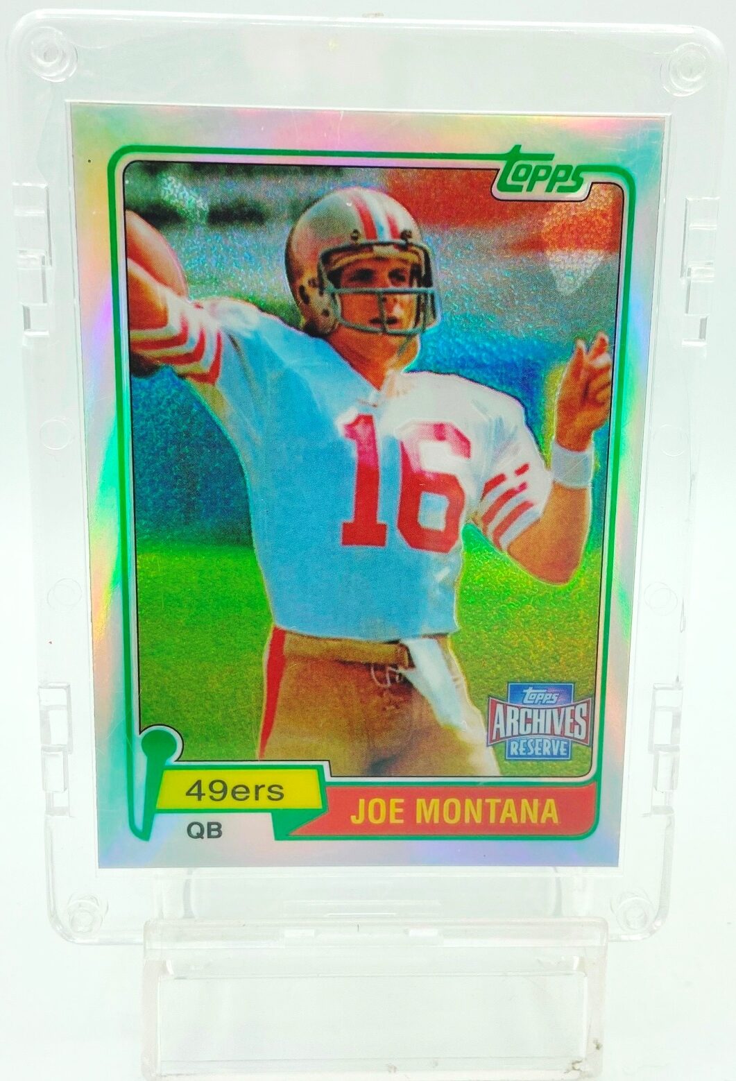 Vintage 2001 Topps Archives Reserve NFL Joe Montana Rookie Card #216 ...