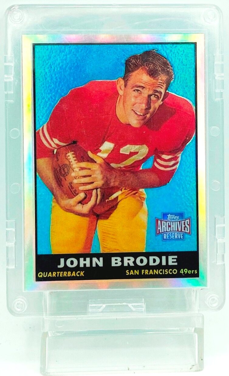 Vintage 2001 Topps Archives Reserve NFL John Brodie Rookie Card #59 ...
