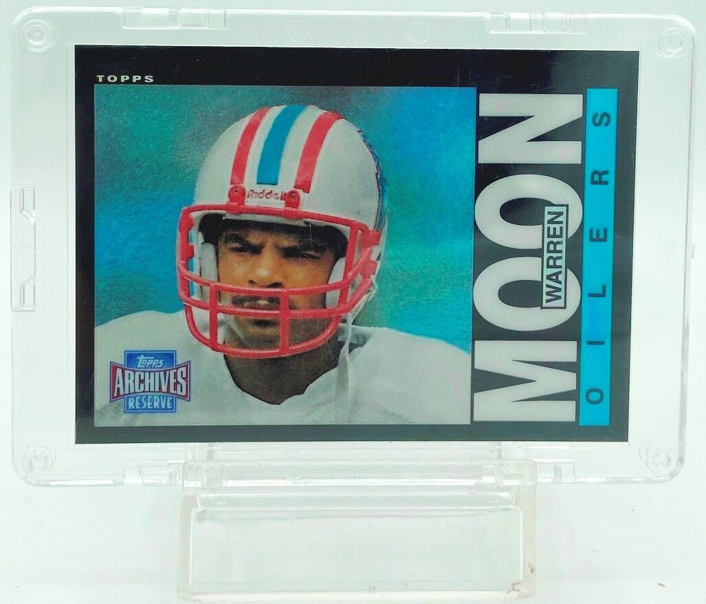 Vintage 2001 Topps Archives Reserve NFL Warren Moon Rookie Card #251 ...