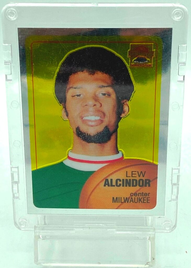 Vintage 2002 Topps Chrome NBA Lew Alcindor Card #75 ("Reprint #2 of 13 ...