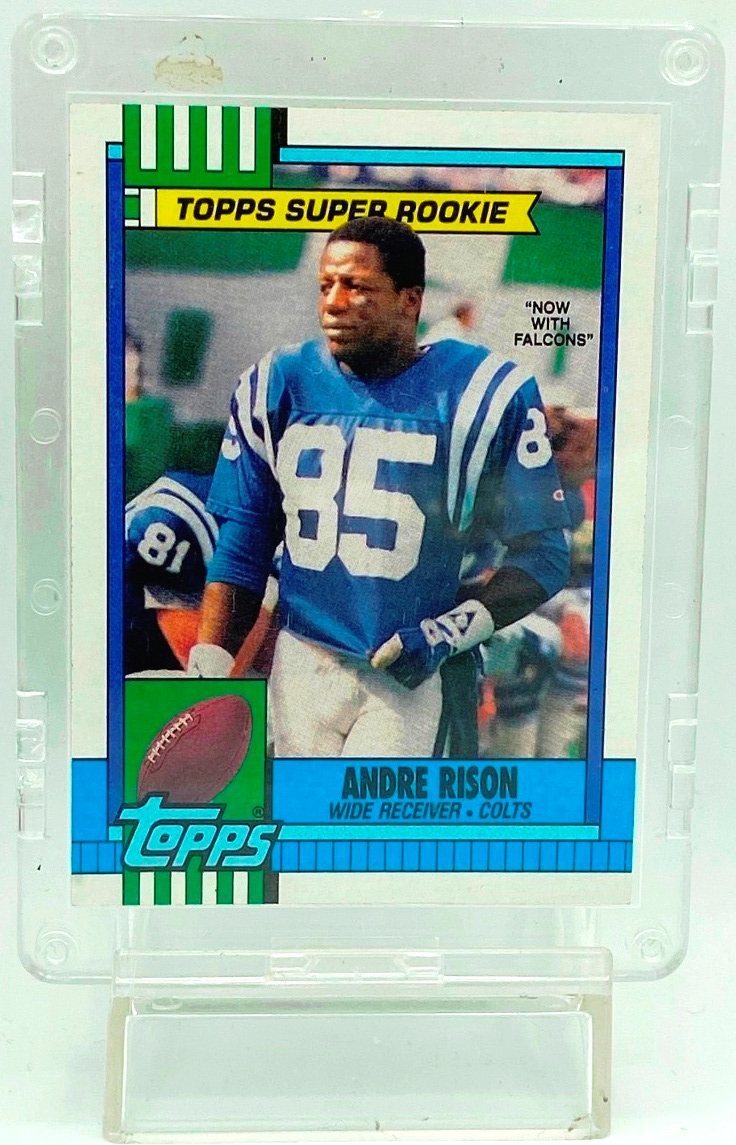 Vintage 1990 Topps NFL 1989 Super Rookie Andre Rison Card #300 Team ...