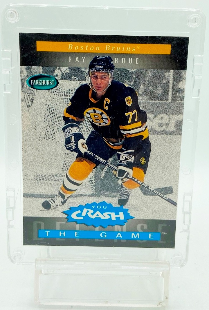 Vintage 1994-95 Parkhurst You Crash The Game Blue Series Ray Bourque ...
