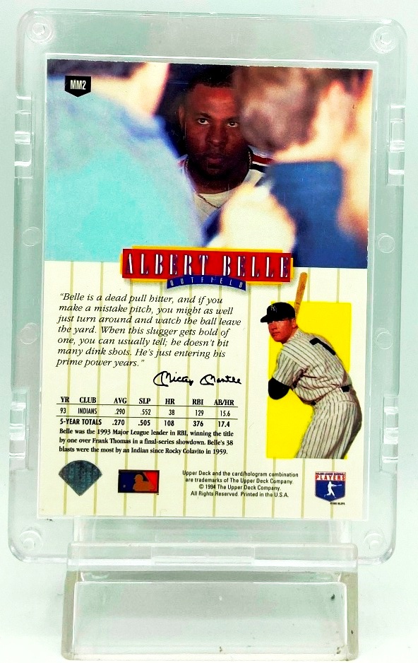 Vintage 1994 Upper Deck Electric Diamond Mickey Mantle's Long Shots MLB ...