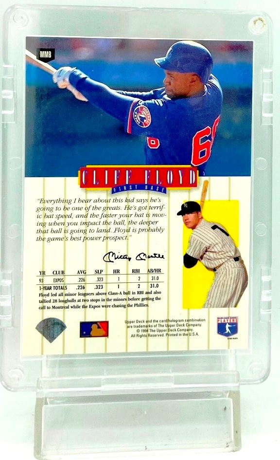 Vintage 1994 Upper Deck Electric Diamond Mickey Mantle's Long Shots MLB ...