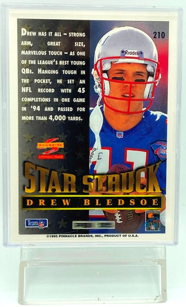 Vintage 1995 Pinnacle-Score NFL Star Struck Drew Bledsoe Card #210 Team ...