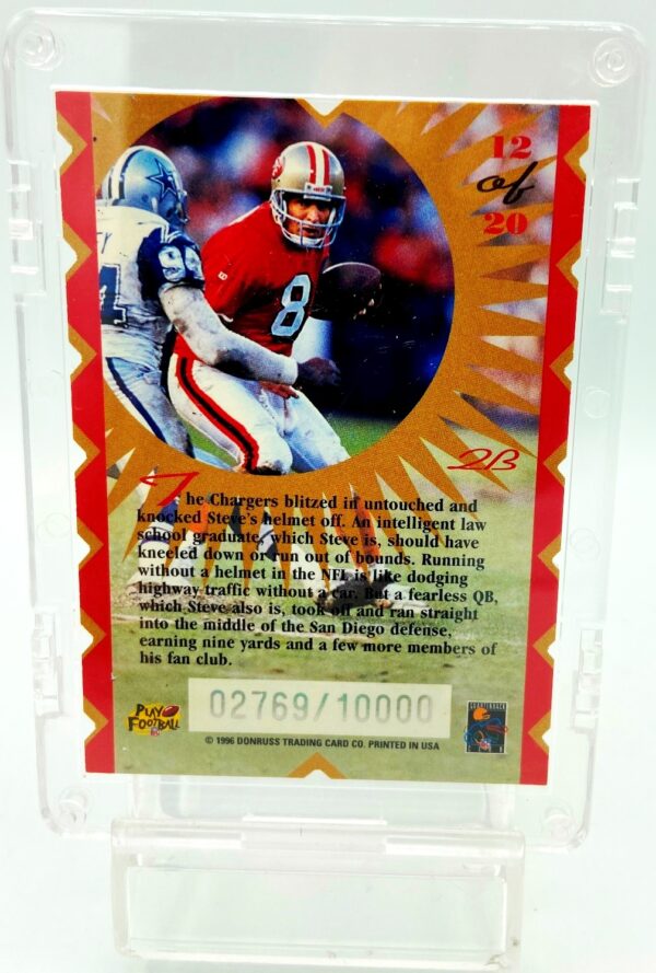 Vintage 1996 Donruss Hit List Series Steve Young Insert Card #12 of #20 ...