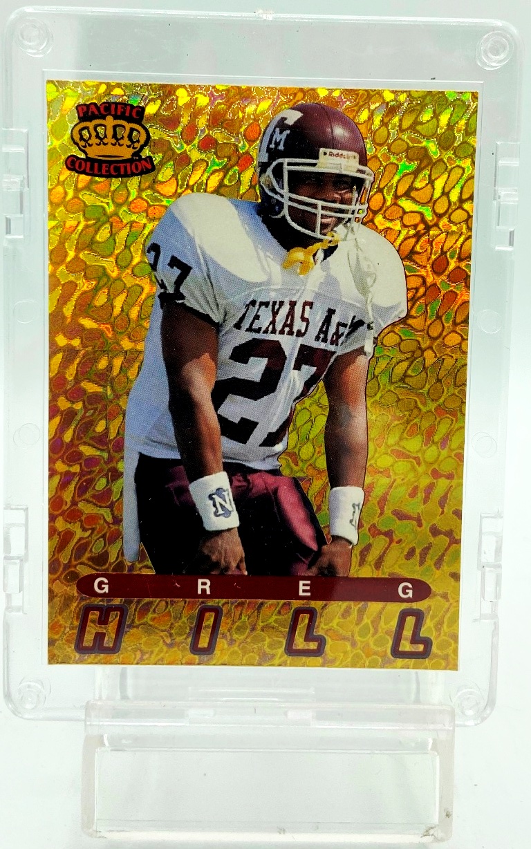 Vintage 1994 Pacific Crown Gold Collection NFL Greg Hill Rookie Card ...