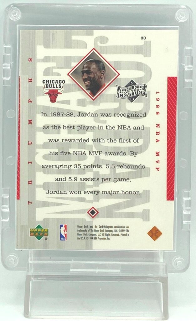 1999 Upper Deck AOTC Michael Jordan #30 (1988 NBA MVP)