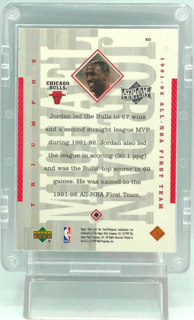 1999 Upper Deck AOTC Michael Jordan #60 '91-92 All-NBA First Team