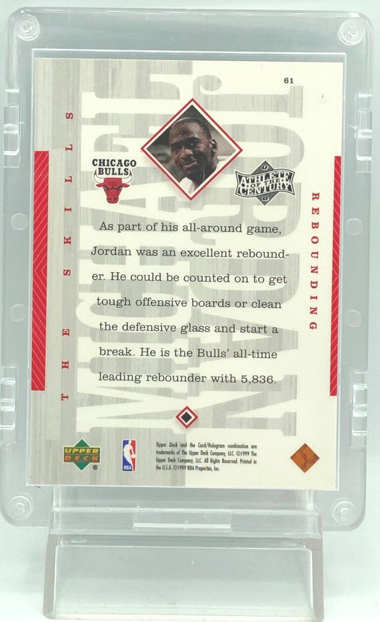 1999 Upper Deck AOTC Michael Jordan #61 (The Skills-Rebounding)