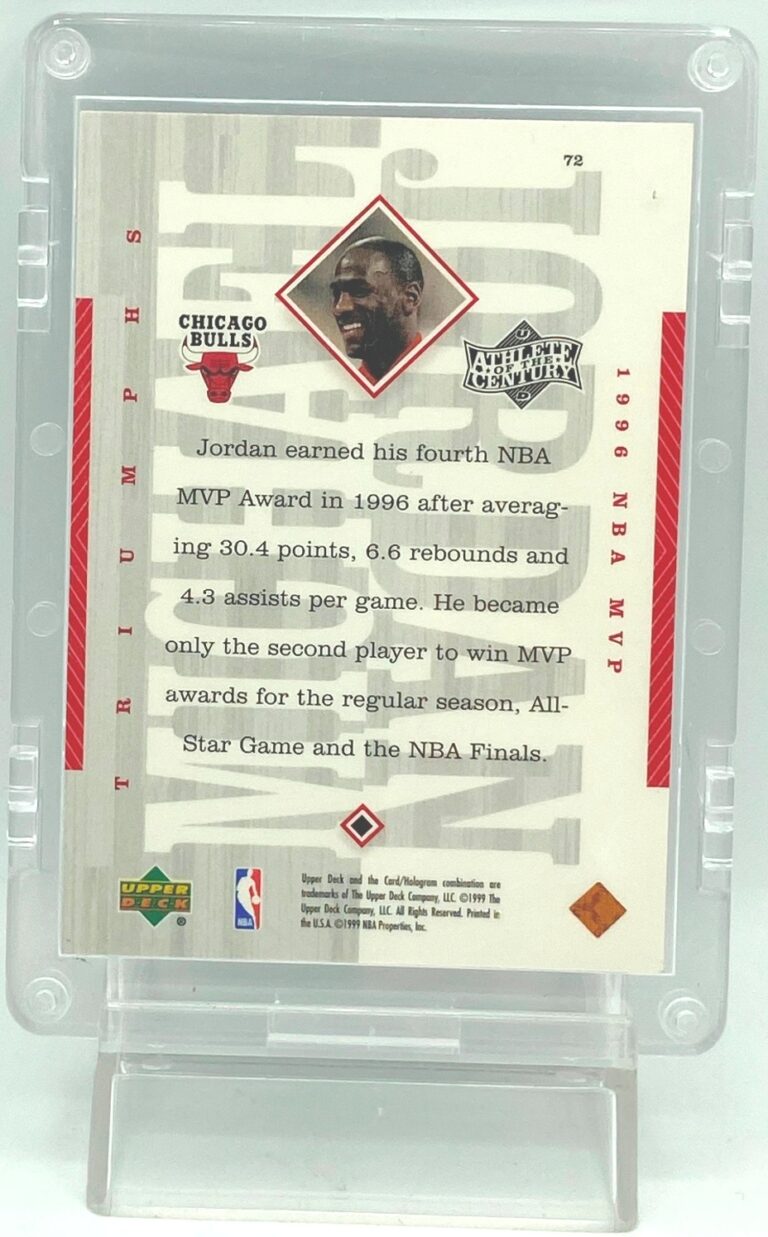1999 Upper Deck AOTC Michael Jordan #72 ("1996 NBA MVP")