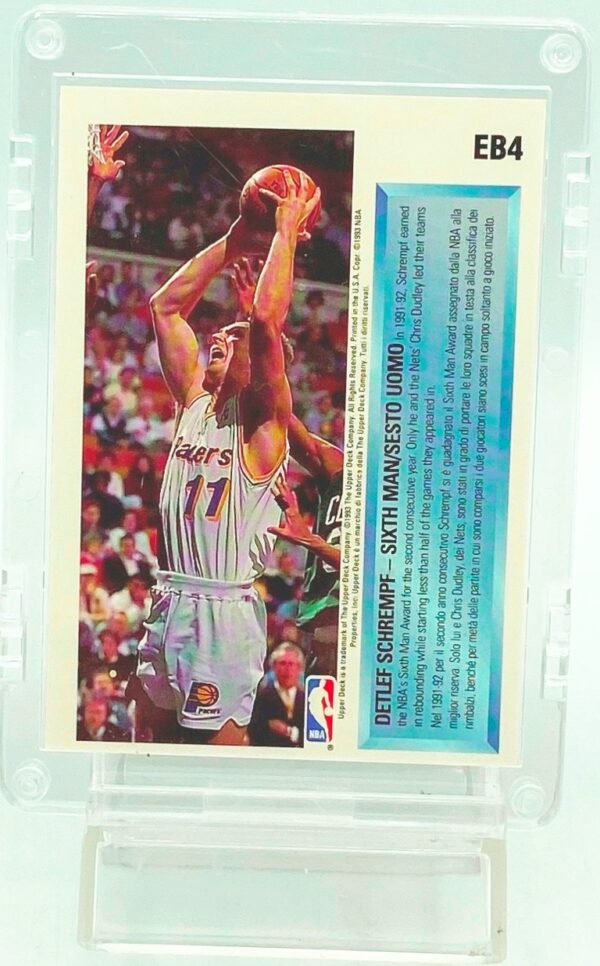 Vintage 1992-93 Upper Deck Sixth Man Holograph Detlef Schrempt Insert ...