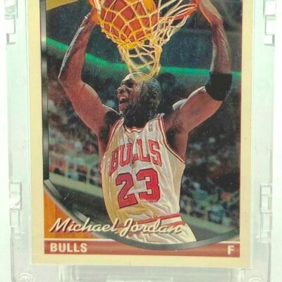 1993 Topps Bulls AST Leader Michael Jordan #23 Error-DOB/Position