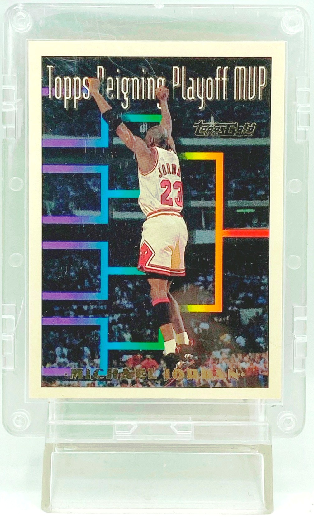 1994 Topps Gold Reigning Playoff MVP Michael Jordan #199