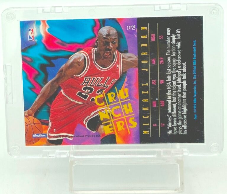 1995 NBA Hoops Michael Jordan Insert Card #1 of 25 "Crunchers"