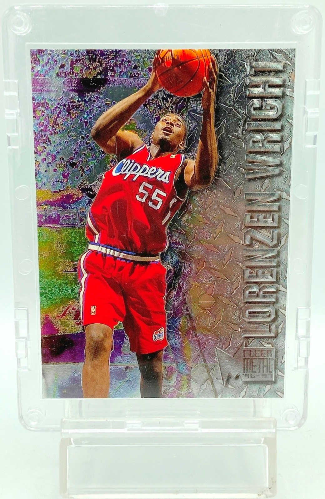 Vintage 1996-97 Fleer Metal Lorenzen Wright Rookie Card #180 (1996-97 ...