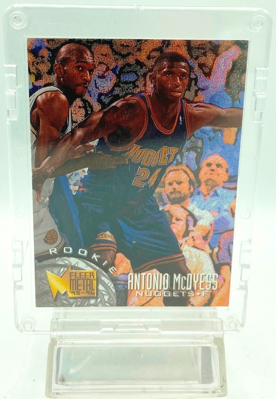 Vintage 1995-96 Fleer Metal Antonio McDyess Gold Rookie Card #143 (1995-96 Rookies Series ...