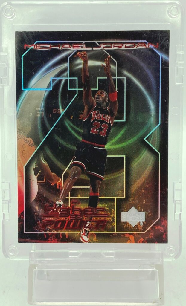 1999 UD Higher Power Michael Jordan Card #MJ6 Refractor (Level-1)