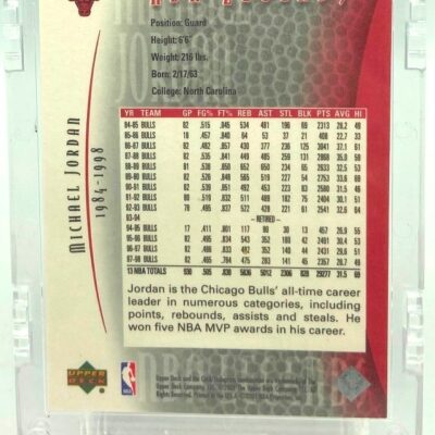 2000-01 UD NBA Legends Michael Jordan #1 (1984-1998 Total Stats)