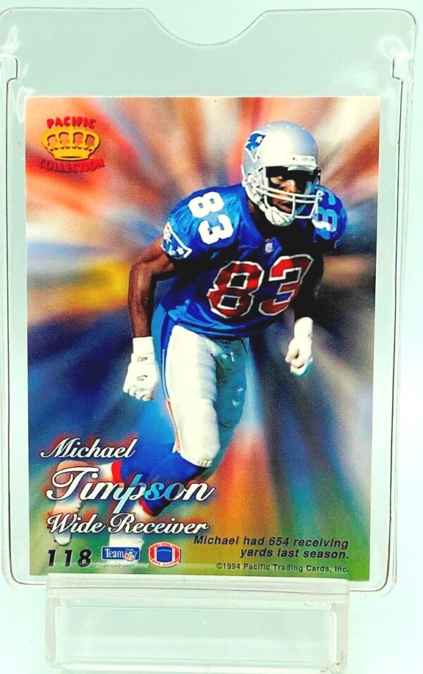 Vintage 1994 Pacific Crown Collection NFL Michael Timpson #118 "Team ...