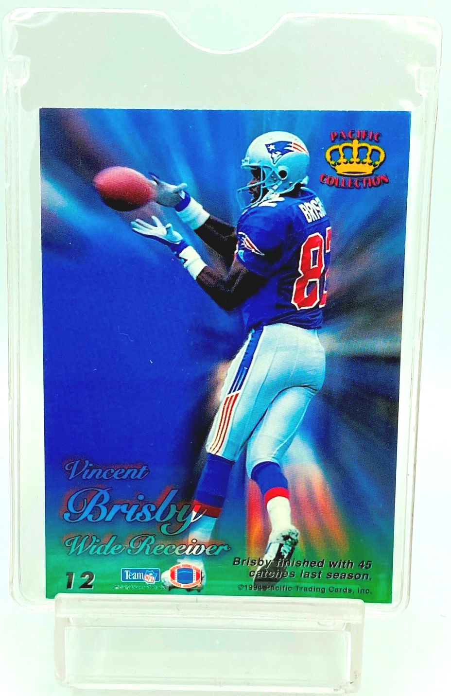 Vintage 1994 Pacific Crown Collection NFL Vincent Brisby #12 "Team: New ...