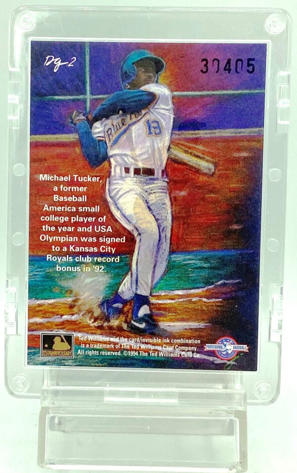 Vintage 1994 Ted Williams Card Company Michael Tucker Insert Card #DG2 ...