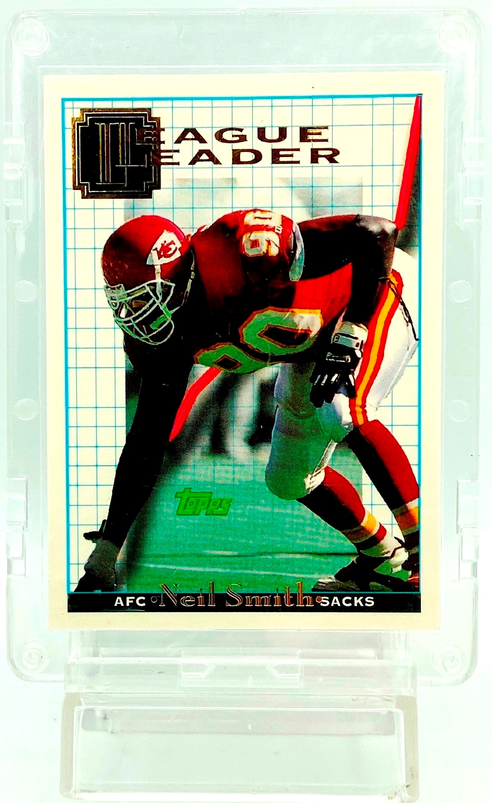 Vintage 1994 Topps League Leader NFL Neil Smith #117 "Team: Kansas City ...