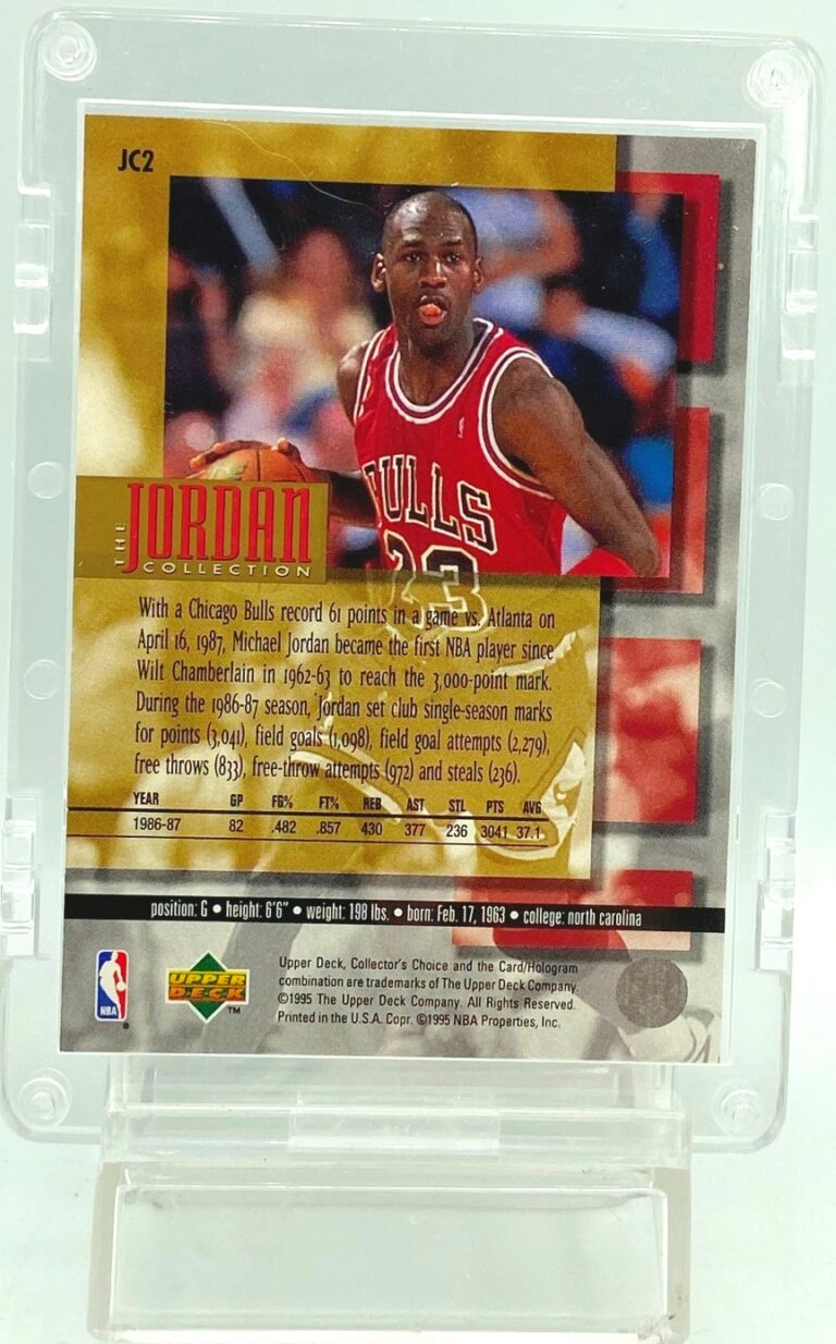 1995 Collector's Choice Michael Jordan Insert #JC2 (3,000 Points)
