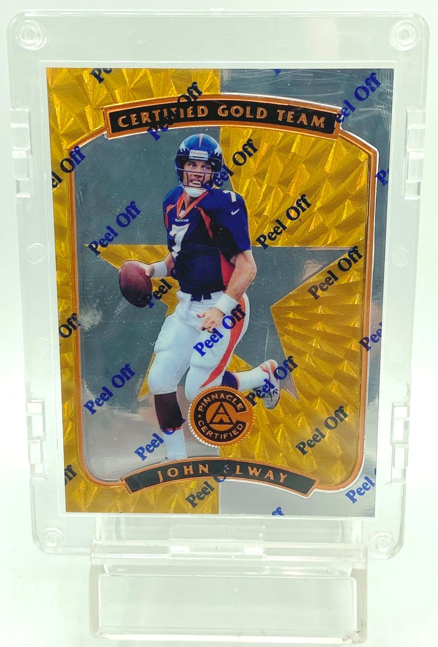 Vintage 1997 Pinnacle NFL Certified Gold Team John Elway Insert #13 of ...