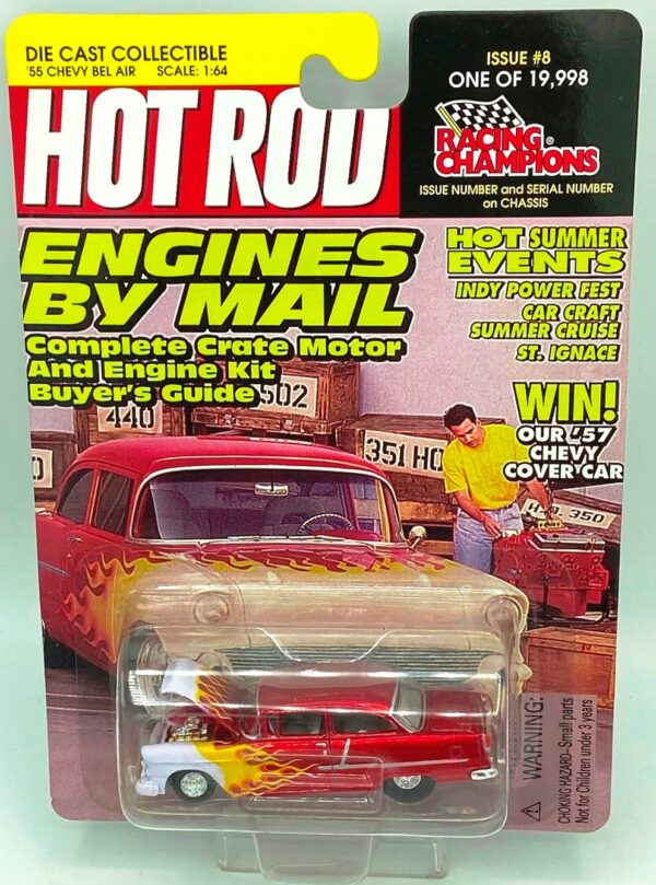 1998 Racing Champions Hot Rod Magazine '55 Chevy Bel Air 1:64 Scale "Limited Edition 1 of 19,998 ...