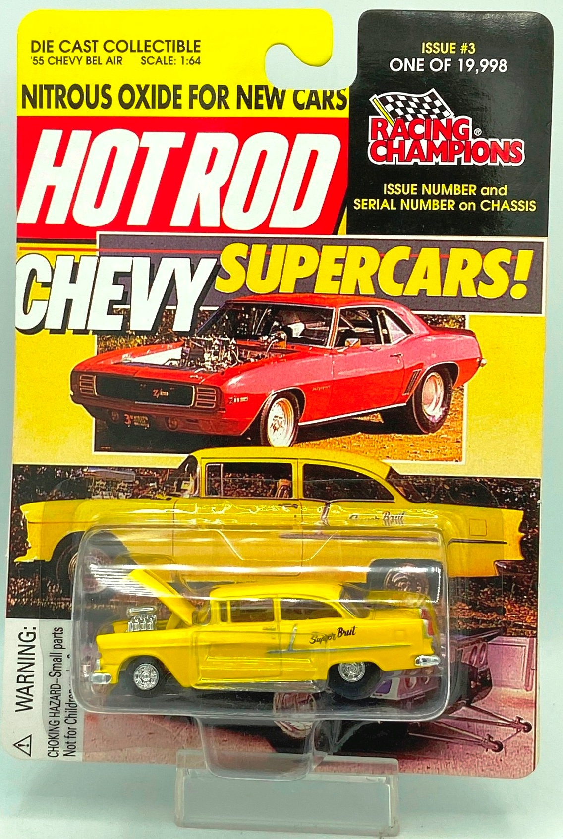 1998 Racing Champions Hot Rod Magazine '55 Chevy Bel Air 1:64 Scale ...