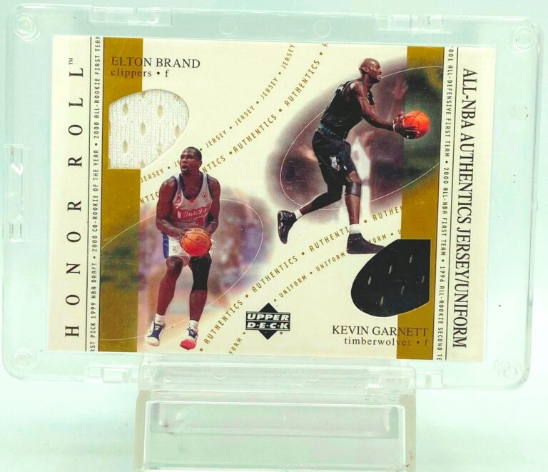 Vintage 2002 UD Honor Roll Elton Brand/Kevin Garnett Multi-Player Card ...