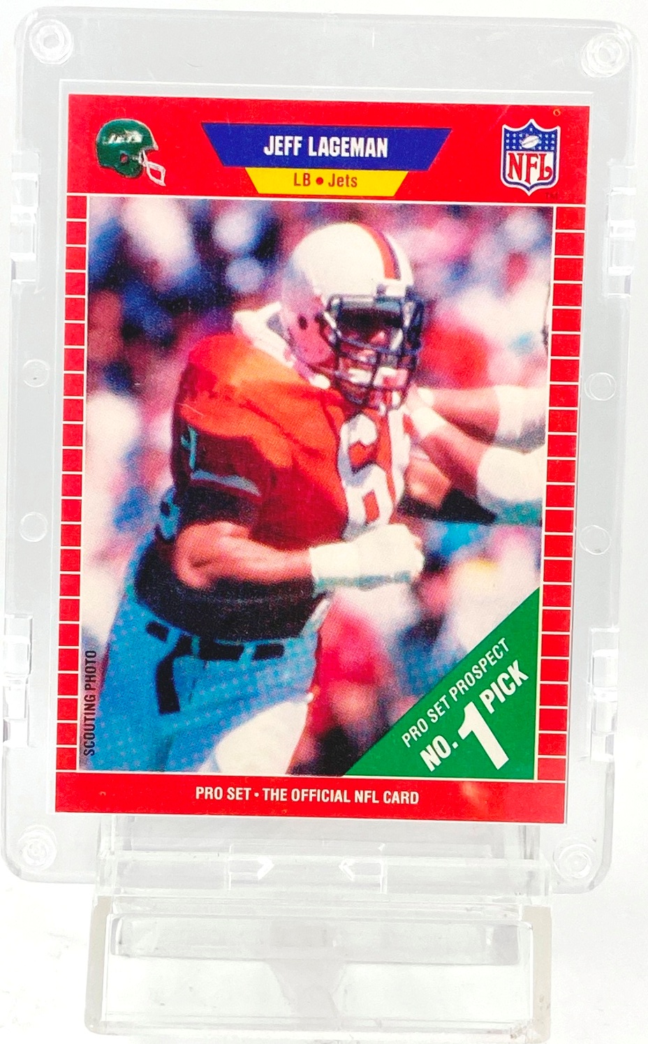 Vintage 1989 Pro Set Prospect NO. 1 Pick Jeff Lageman RC #506 Teams ...