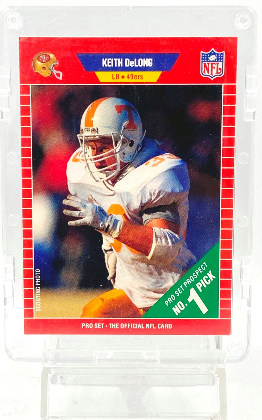 Vintage 1989 Pro Set Prospect NO. 1 Pick Keith DeLong RC #513 Teams ...