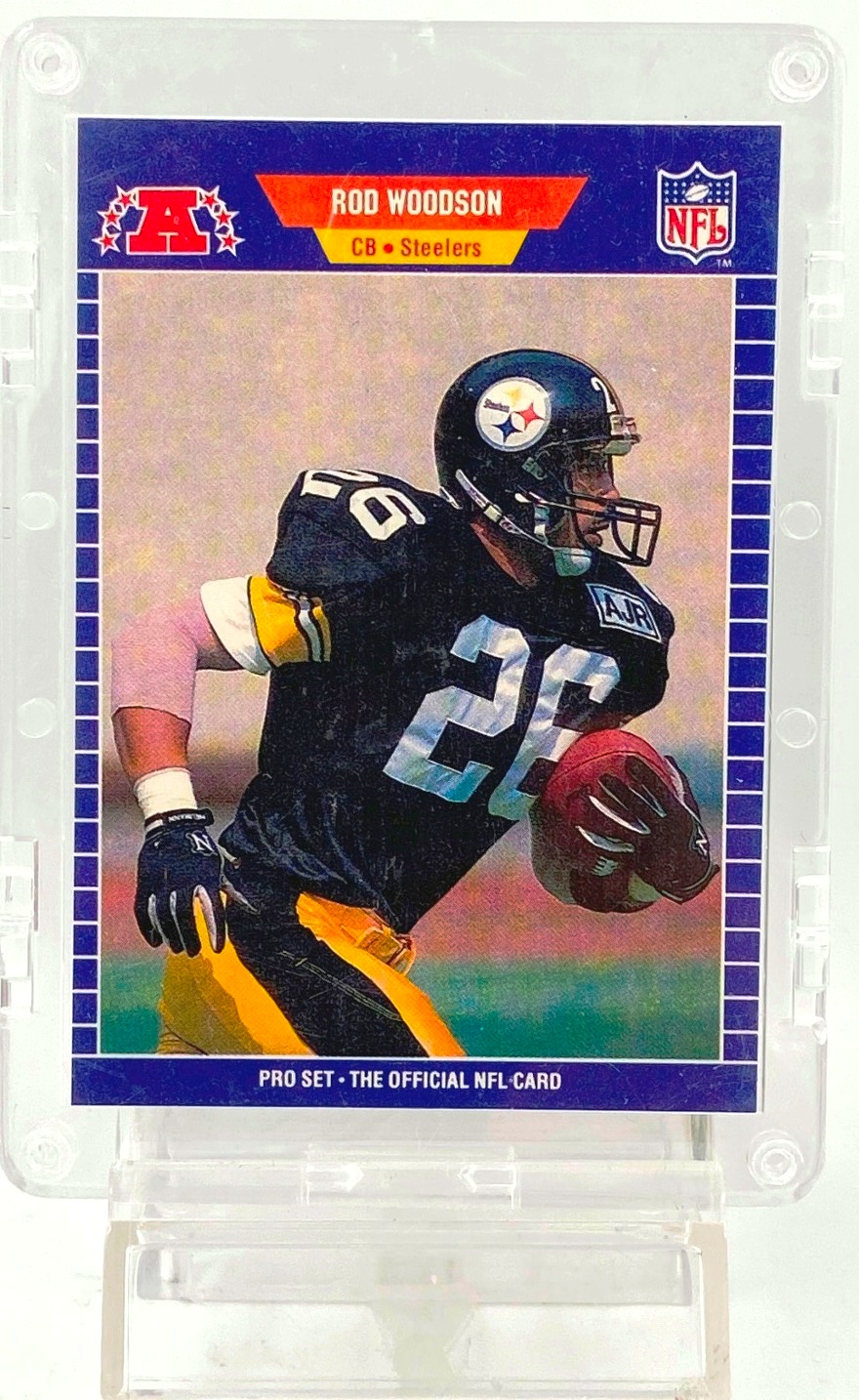 Vintage 1989 Pro Set NFL American League Rod Woodson Rookie Card #354 ...