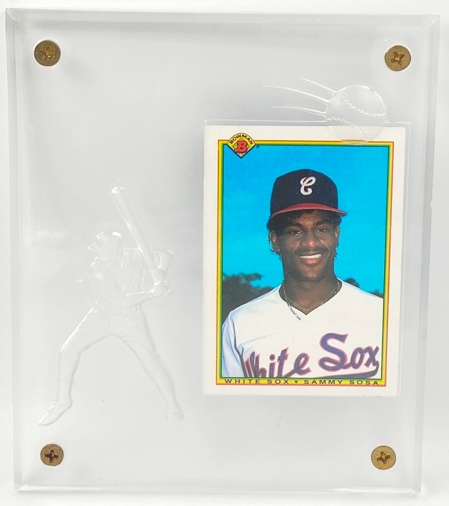 Vintage 1990 Topps Bowman MLB Sammy Sosa Card #312 ("Embossed Custom ...