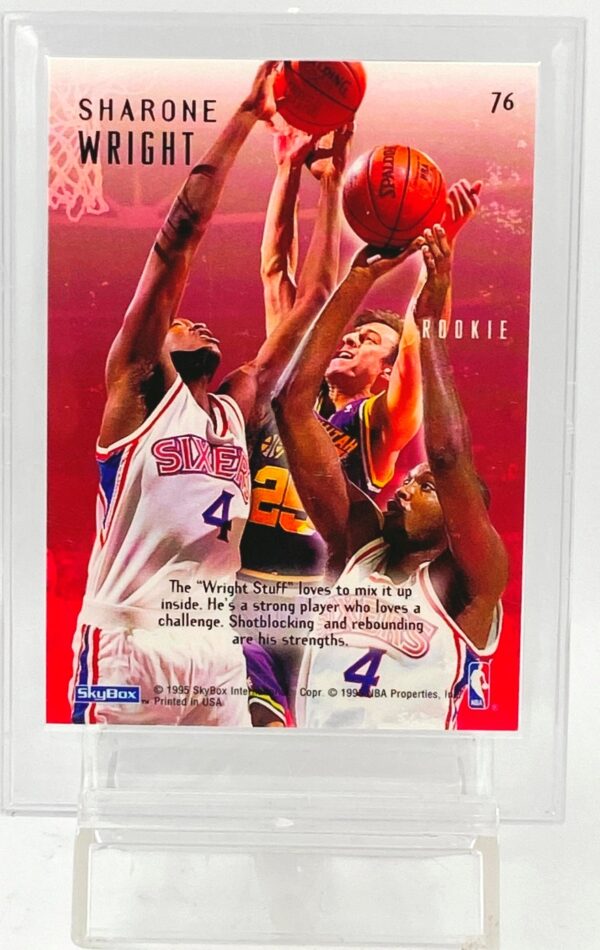 1994-95 Skybox Emotion Rookie NBA Sharone Wright RC #76 ("SOARIN ...