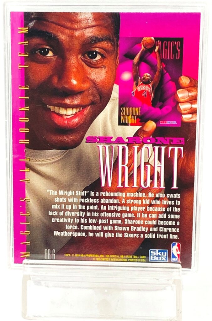 1994-95 Skybox NBA HOOPS Magic's All Rookie Sharone Wright Insert RC # ...