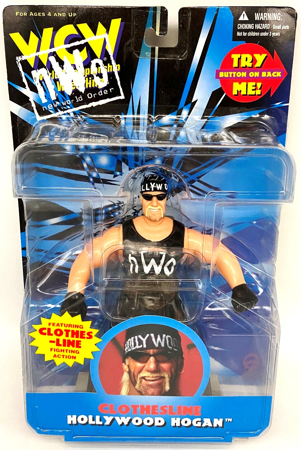 1998 San Francisco Toymakers WCW/NWO Clothes-Line Hollywood Hogan ...