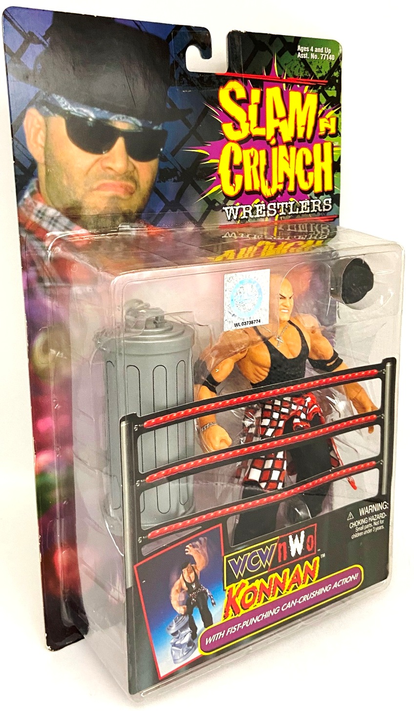 1999 Toy Biz Konnan Slam n Crunch Wrestlers WCW/NWO