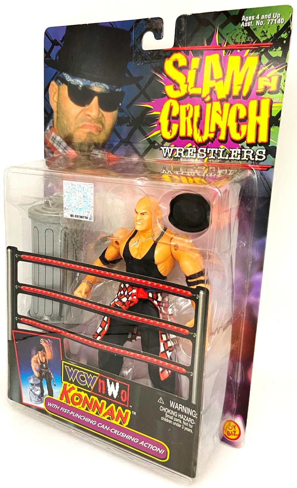 1999 Toy Biz Konnan Slam n Crunch Wrestlers WCW/NWO